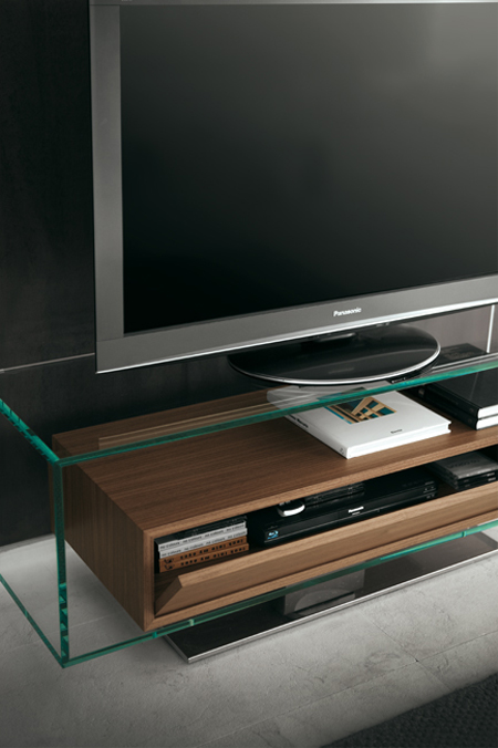 Porada Aaron | Glass Tv Unit | Living Room Furniture - Ultra Modern
