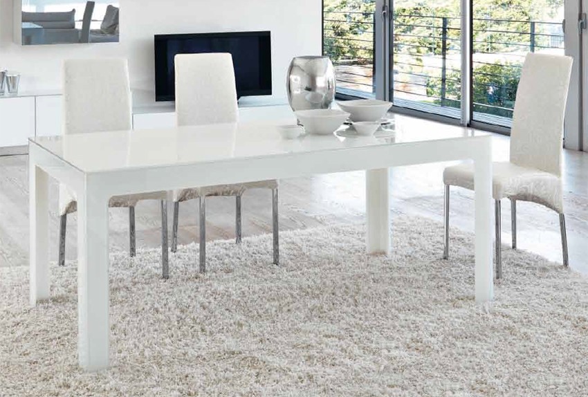 Unico Italia Ghost | Glass Dining Table | Contemporary Dining Room ...