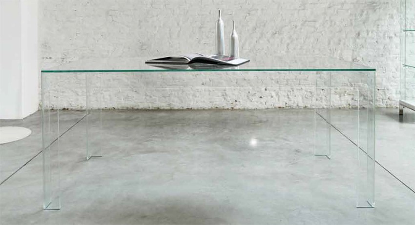 Unico Italia Ghost | Glass Dining Table | Contemporary Dining Room ...