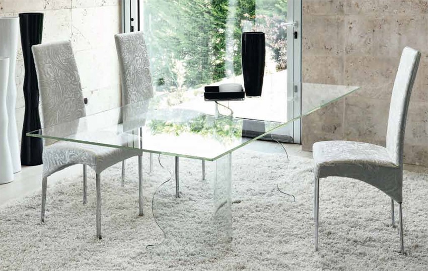 Unico Italia Alfa | Glass Dining Table | Contemporary Dining Room ...