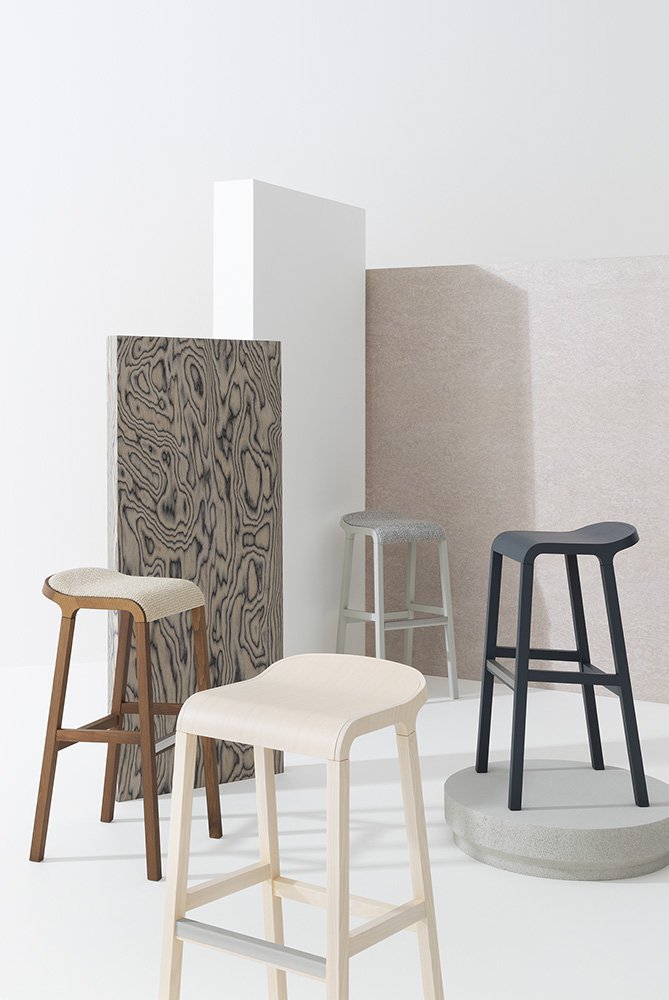 Billiani Layer Stool | Wooden | Kitchen Furniture - Ultra Modern