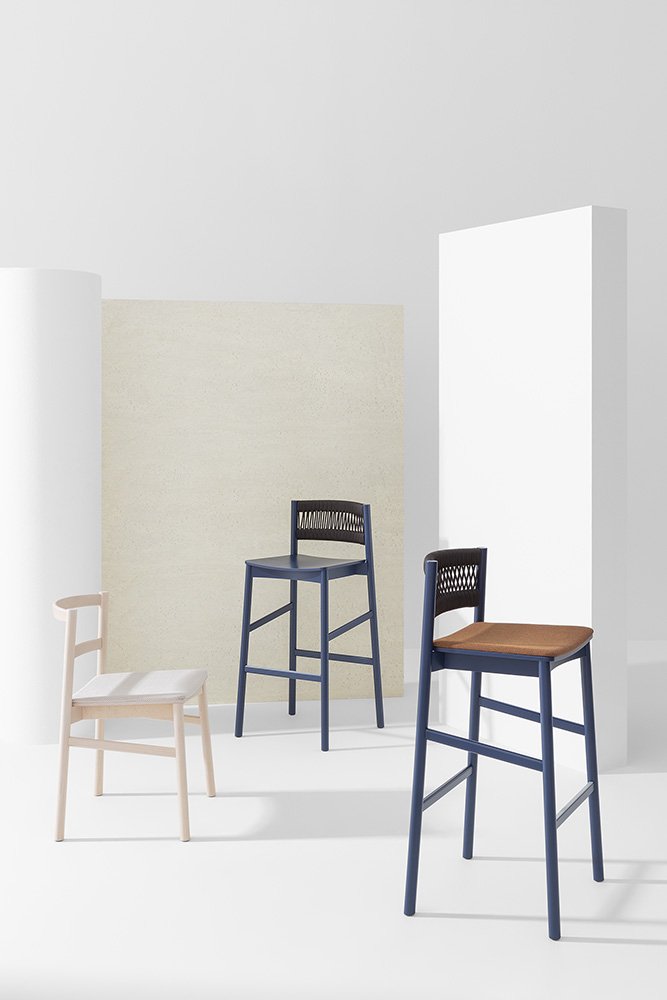 Billiani Load Stool | Wooden | Kitchen Furniture - Ultra Modern