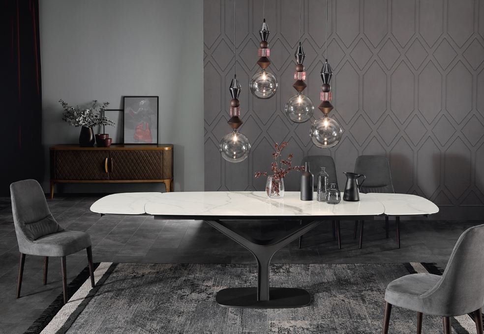 Tonin Casa Ariston Dining Table | Metal | Contemporary Dining Room ...
