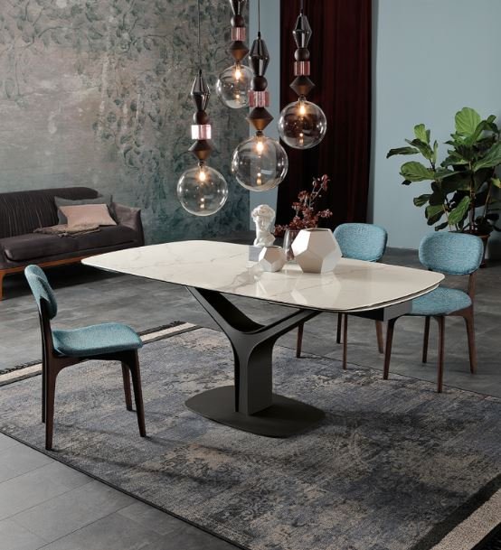 Tonin Casa Ariston Dining Table | Metal | Contemporary Dining Room ...